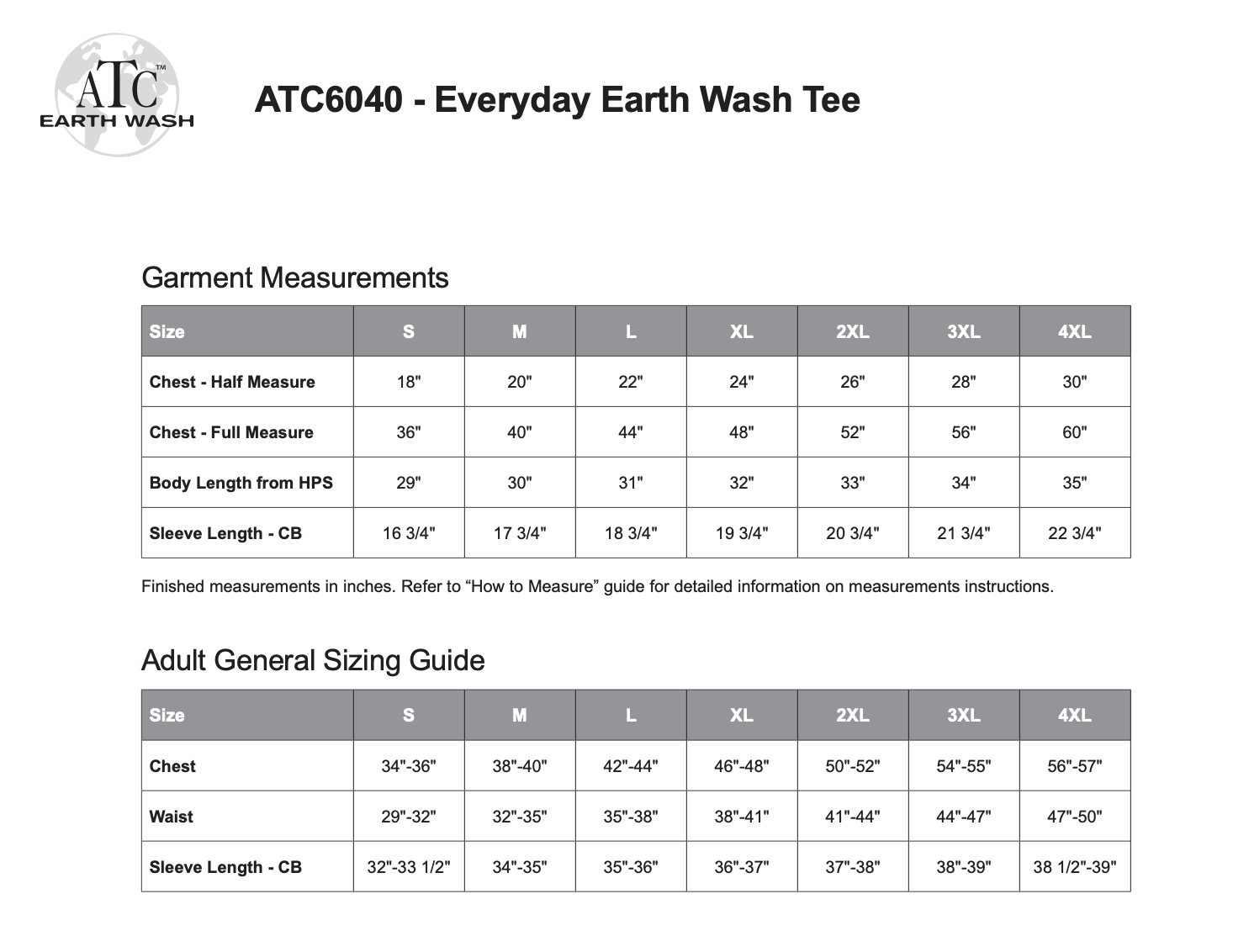 Custom ATC™ ATC6040 ATC™ EARTH WASH EVERYDAY TEE | Screen Printing ...